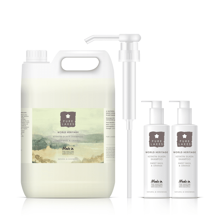 Sweet Basil & Orange Keratin Silken Shampoo Starter Pack – Pure Lakes