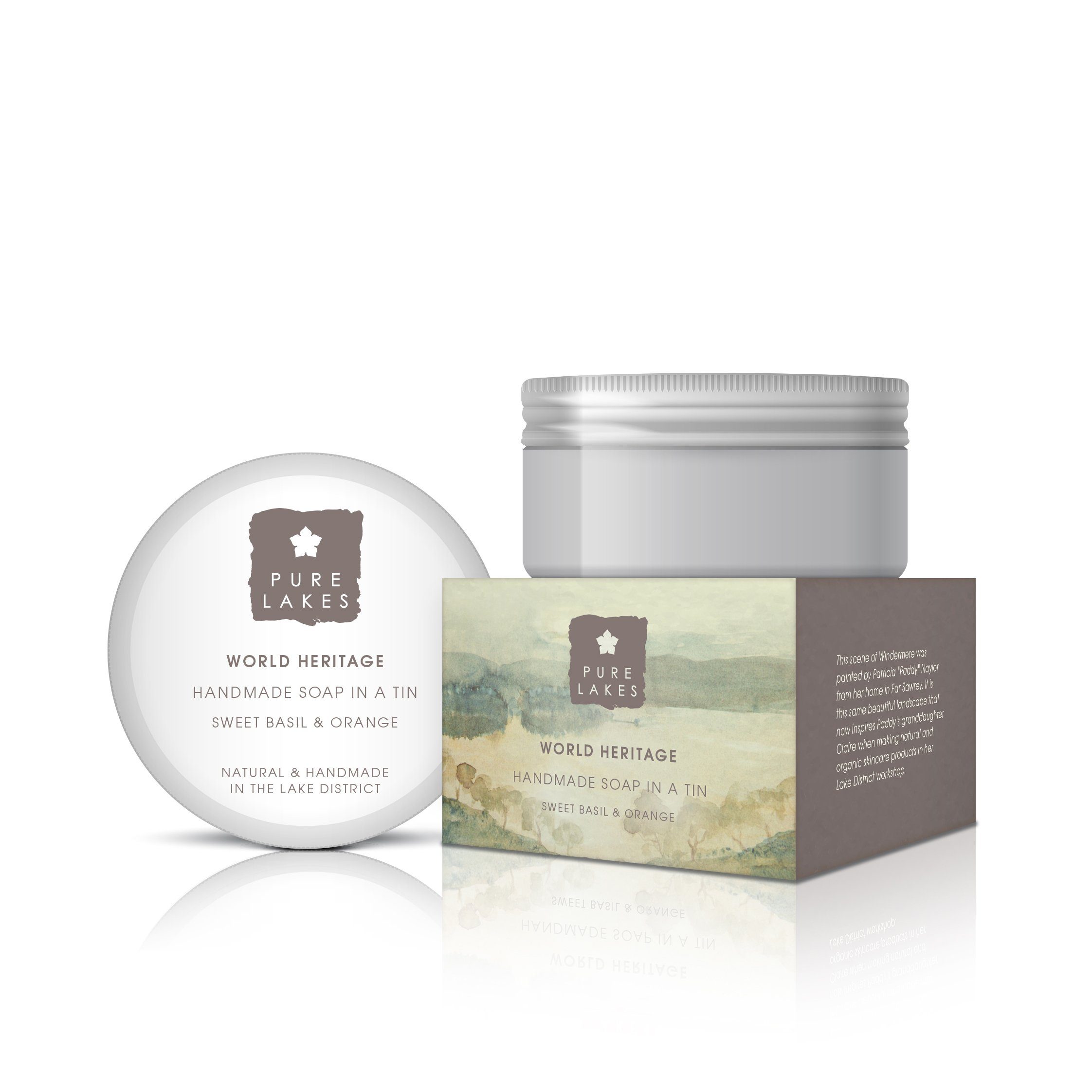 Sweet Basil & Orange Handmade Soap in a Tin – Pure Lakes