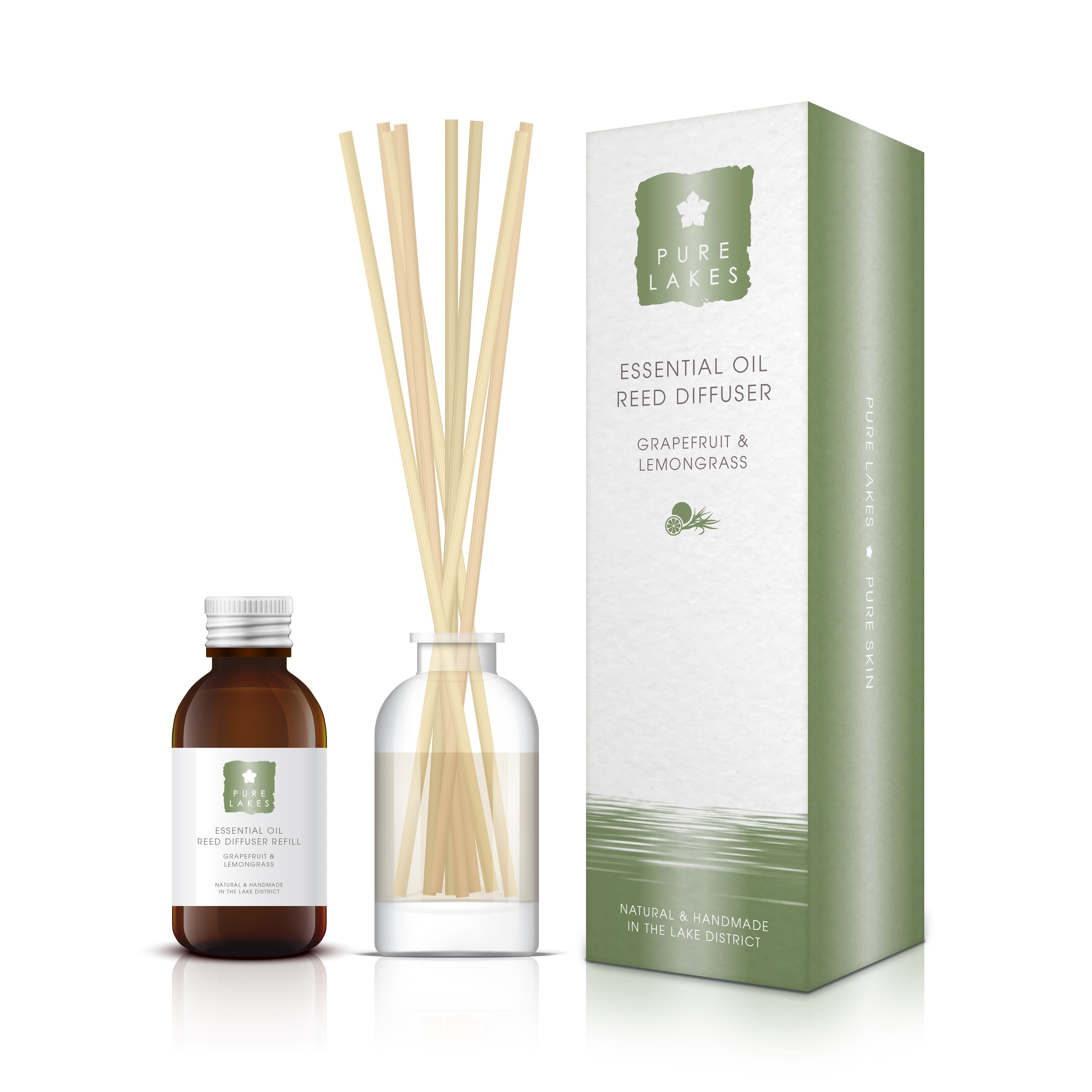 Essential Oil Reed Diffuser - Grapefruit & Lemongrass – Pure Lakes